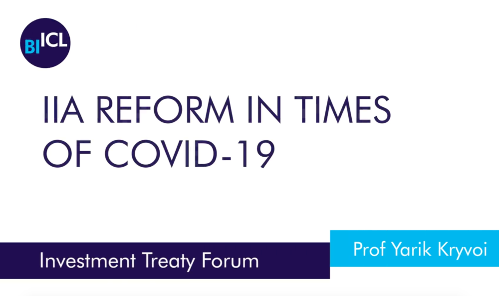 IIA Reform in Times of COVID-19: corruption, corporate restructuring ...